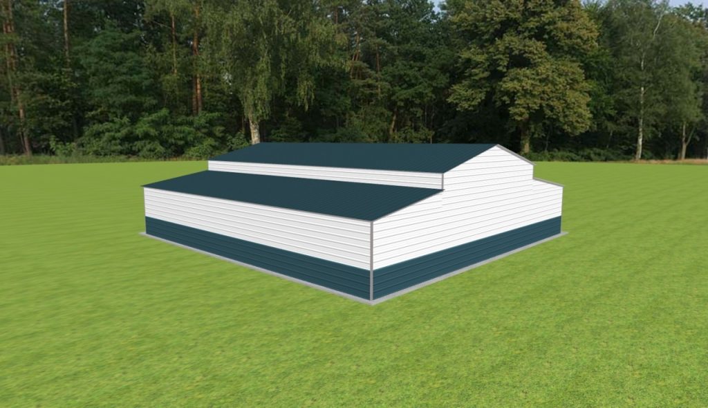 Raised Center Barns 24 x 50 x 12 - Ascential Metal Buildings