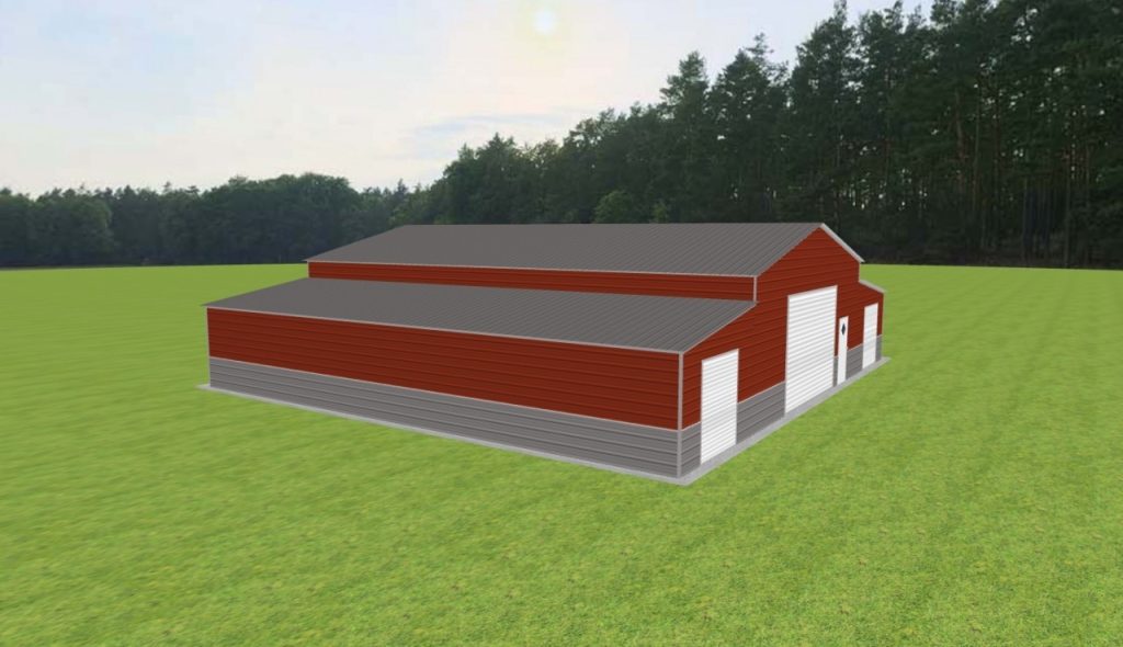 Raised Center Barns 30 x 50 x 12 - Ascential Metal Buildings