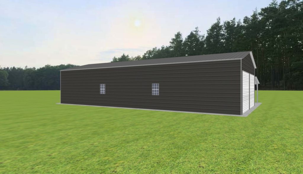 Garage with Lean To 22 x 50 x 10 - Ascential Metal Buildings